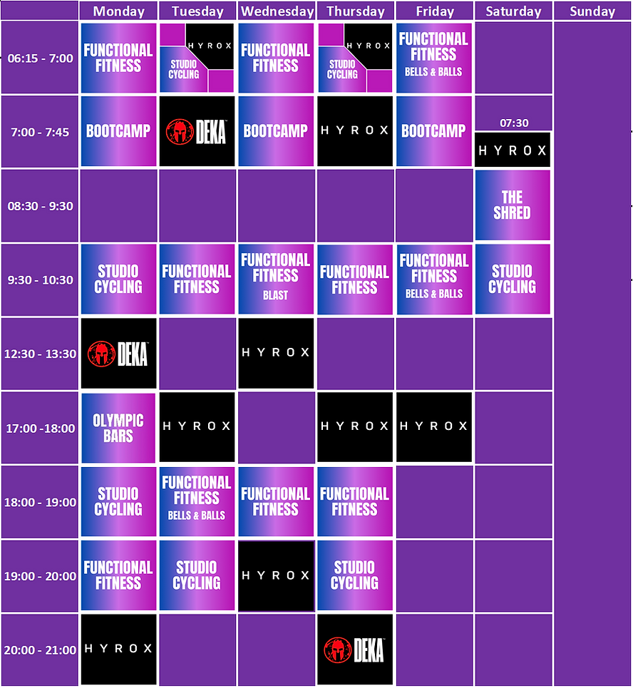 Timetable | Nmhf