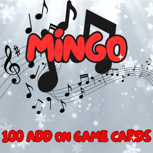 100 Add On Game Cards For MINGO CHRISTMAS | Essex DJ Productions