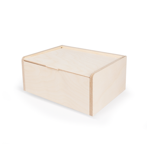 Hinged Integral Wooden Box | Wooden Box UK
