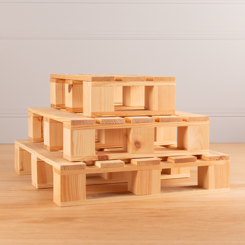 Wooden Display Mini Pallet Stands | Wooden Box UK