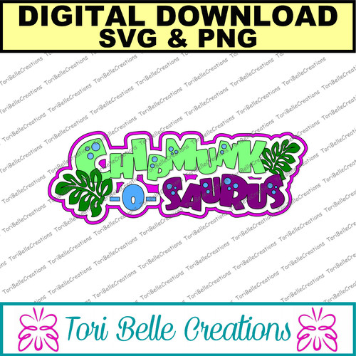 Chipmunk O Saurus | Tori Belle Creations
