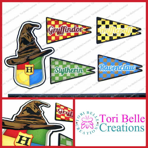 Sorting Hat and House Flags | Tori Belle Creations