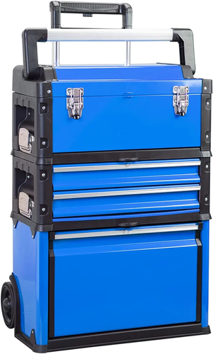 Stackable Rolling Tool Box/Chest/Cabinet with Drawerd and Wheels for ...
