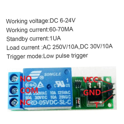 Flip Flop Relay,Switch Latching Relay,Mini 6-24V Flip-Flop Relay Module ...