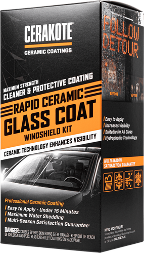 Cerakote Rapid Ceramic Coating Glass Windshield Kit (8oz Bottle ...