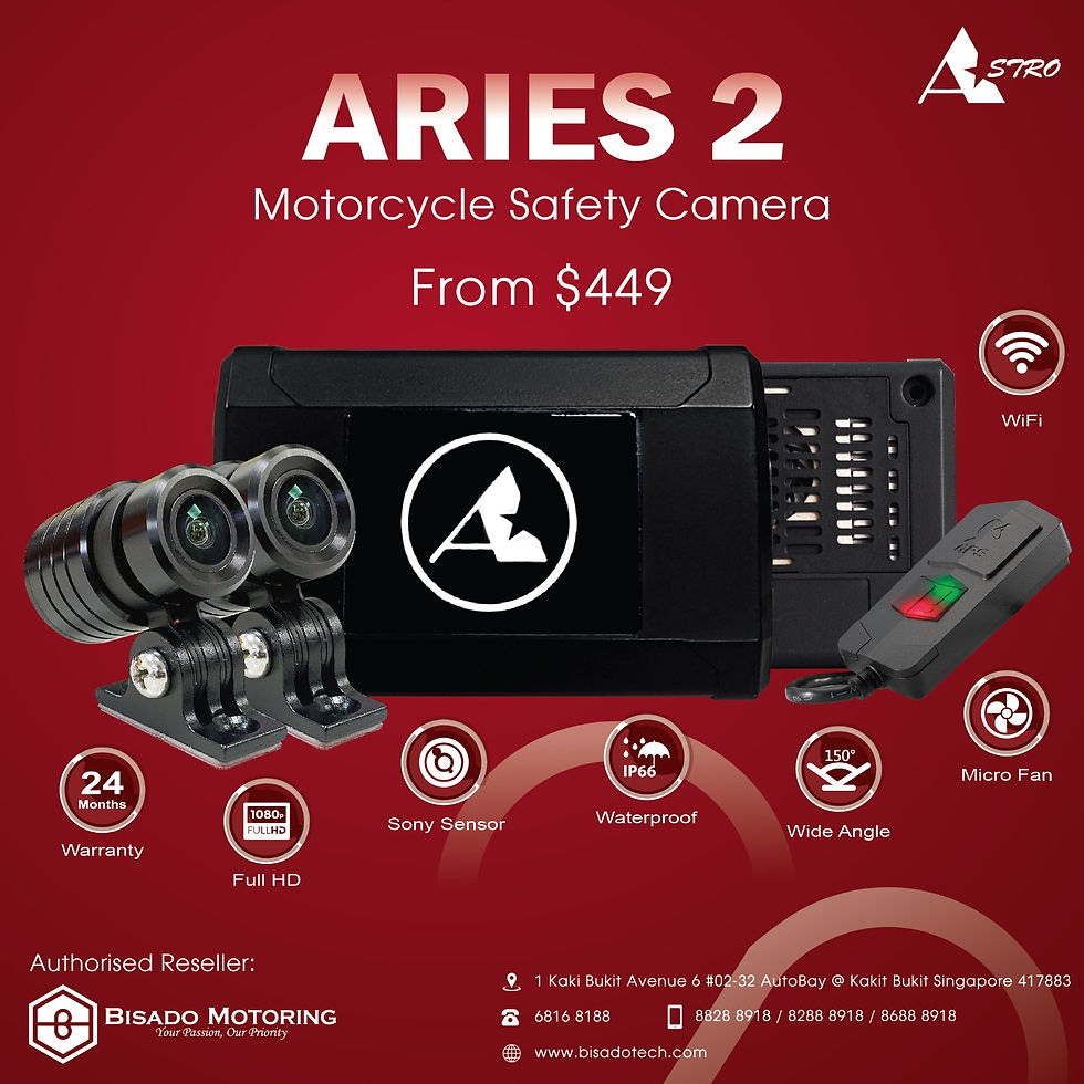 ASTRO Aries 2 Motorcycle On-Board Camera | Bisado Motoring