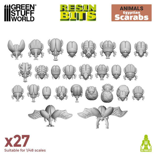 3D printed set - Egyptian Scarabs | Game Firenze