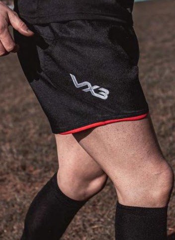 Black and Red Rugby Shorts (From Y3) | Birkenhead School
