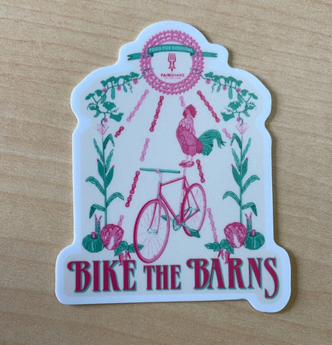 2024 Bike the Barns Sticker | FairShare CSA