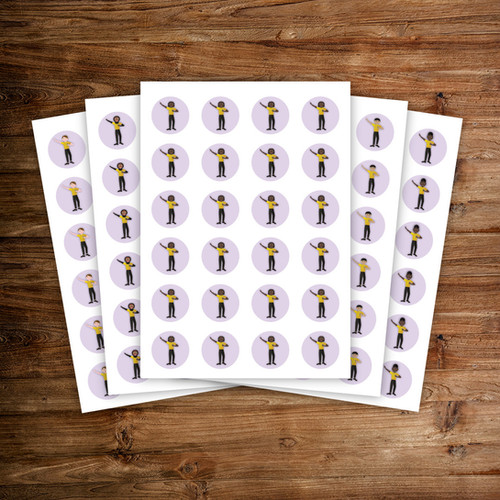 Musical Theatre/Singing Stickers - 5 Sheets | Sunset Studios