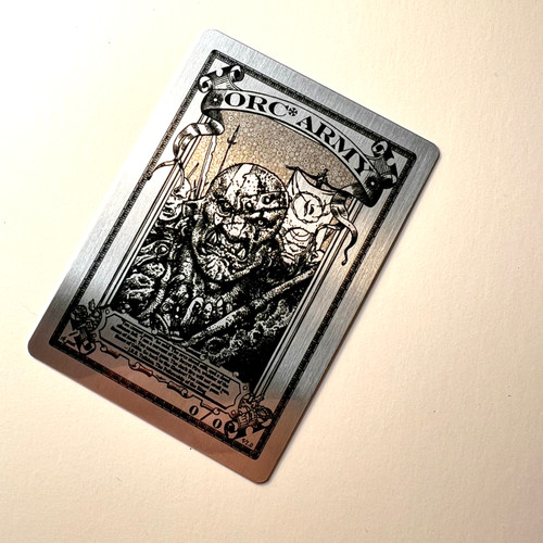 PAT063 Orc Army 1 Aluminum Token | rkpost