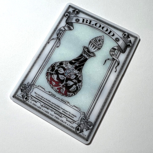 APT095 Blood 1 Acrylic Printed Token | rkpost
