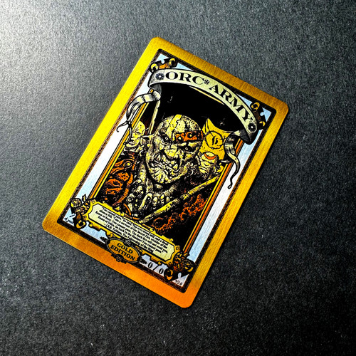 PGT011 Orc Army 1 Gold Edition Aluminum Token | rkpost