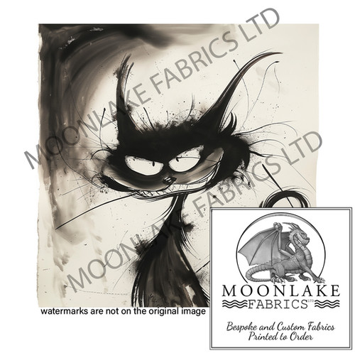 Inky Cats 3 | Moonlake Fabrics Ltd