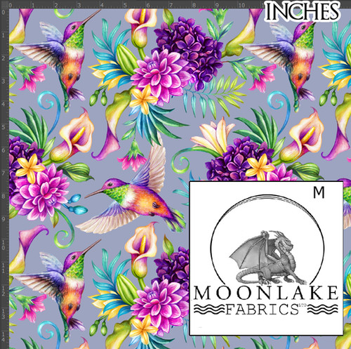 Hummingbird Floral 3 sizes | Moonlake Fabrics Ltd