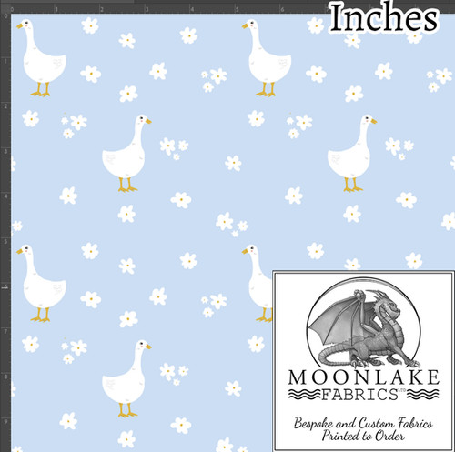 Goose and Daisies | Moonlake Fabrics Ltd