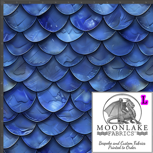 Blue Dragon Scale Large | Moonlake Fabrics Ltd