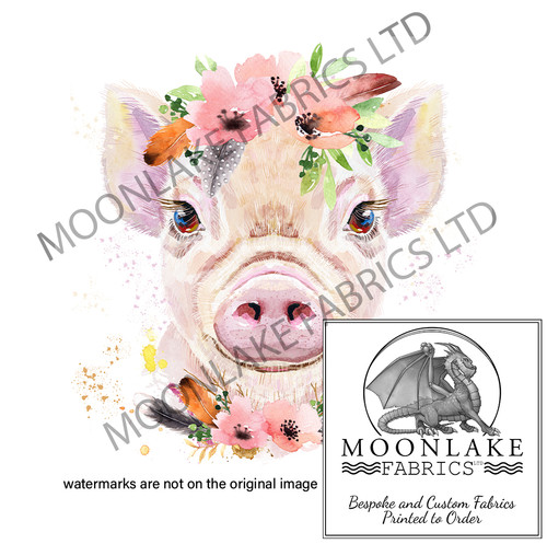 Pig With Feathers | Moonlake Fabrics Ltd