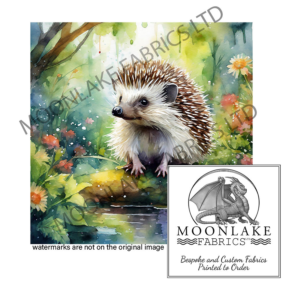 Hedgehog Panels | Moonlake Fabrics Ltd