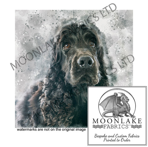 Grunge Dark Cocker Spaniel | Moonlake Fabrics Ltd