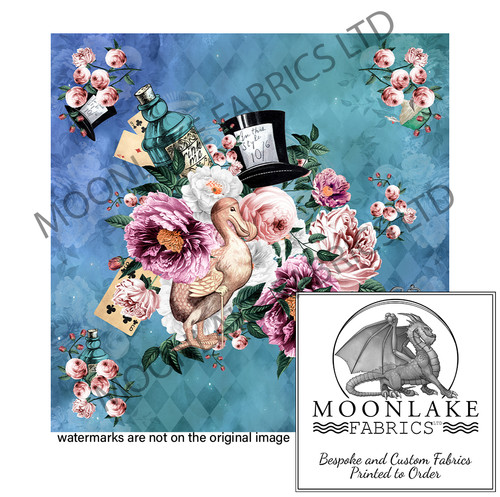 Alice The Dodo Vintage Rose | Moonlake Fabrics Ltd