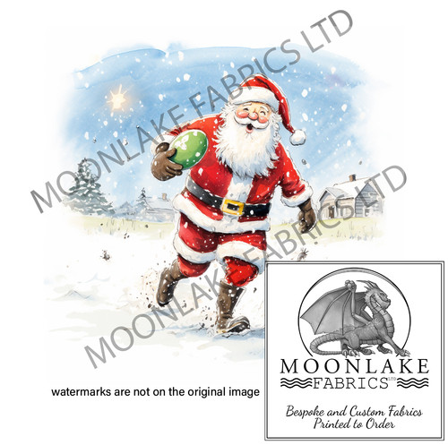 Rugby Santa | Moonlake Fabrics Ltd