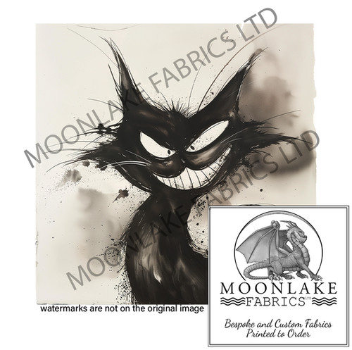 Inky Cats 2 | Moonlake Fabrics Ltd