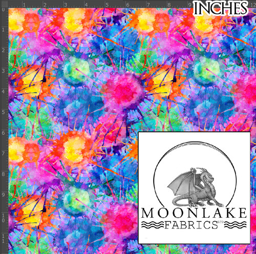 Multi Colour Splodges | Moonlake Fabrics Ltd