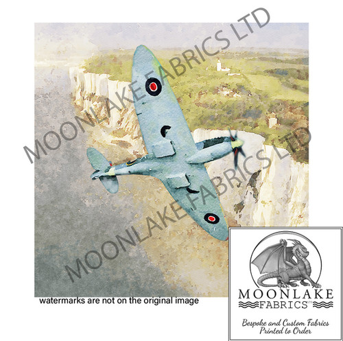 Spitfire over the White Cliffs of Dover | Moonlake Fabrics Ltd