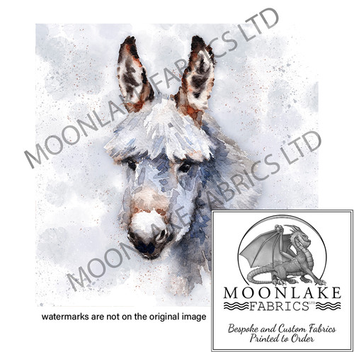 Donkey Portrait Grey | Moonlake Fabrics Ltd