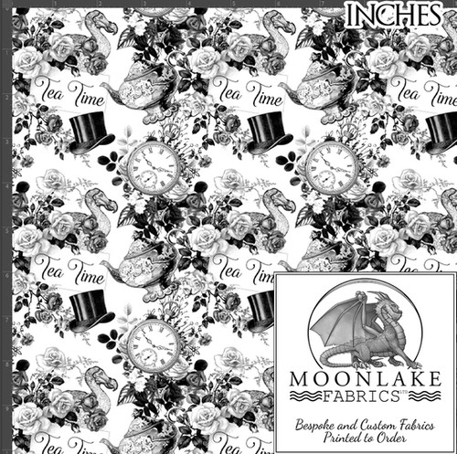 Alice Black White Dodo | Moonlake Fabrics Ltd