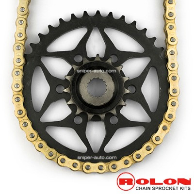 Himalayan 411 - Rolon Brass Chain Sprocket Kit | Sniper Automotive