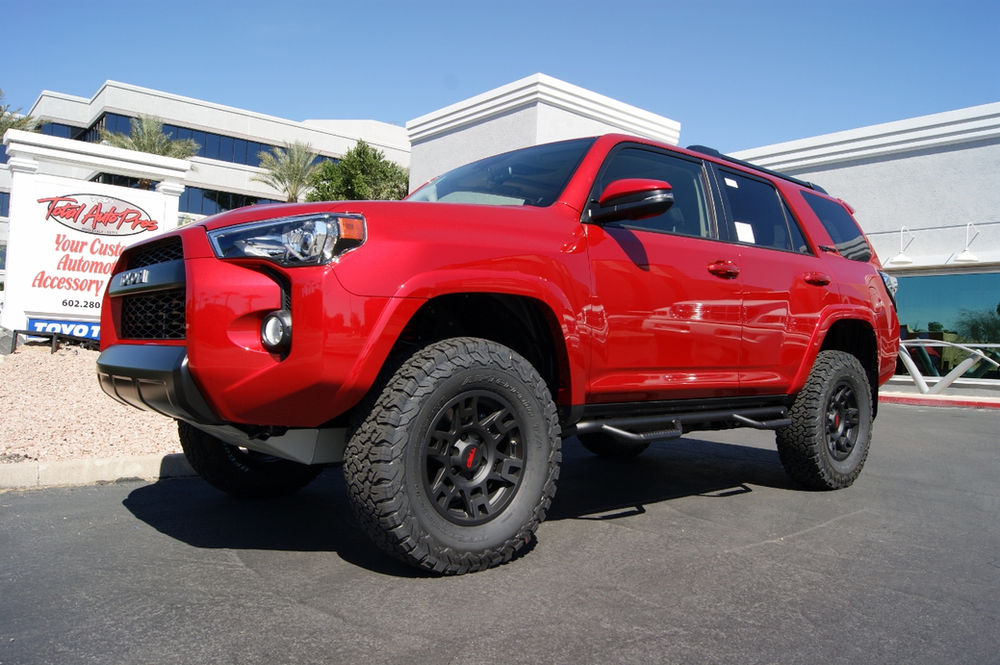 2017 Toyota 4Runner Trail Red w/ TRD Pro Aftermarket Upgrades