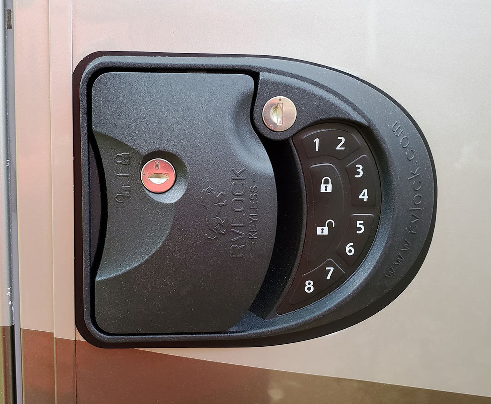 Keyless RV Entry Door Handle Lock For Your Motorhome - RVLock Install