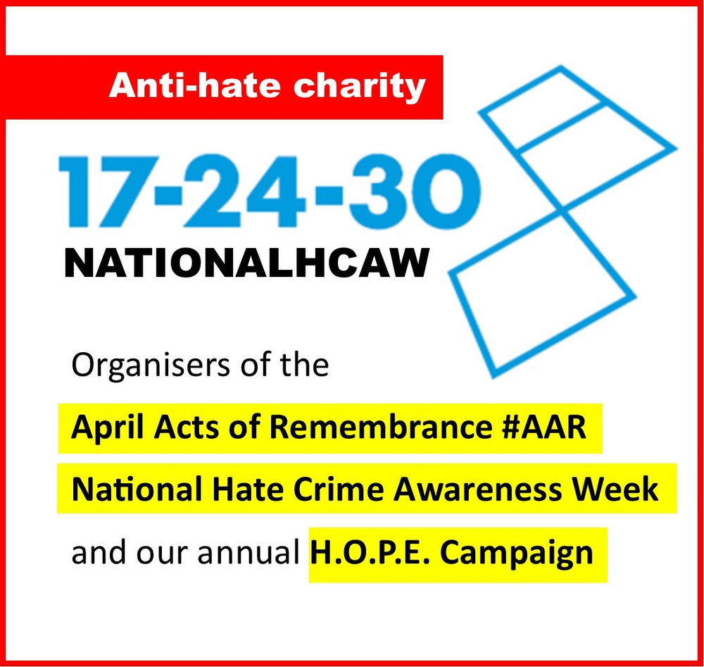 National Hate Crime Awareness Week - Campaign Against Racism Group National Hate Crime Awareness Week - Campaign Against Racism Group