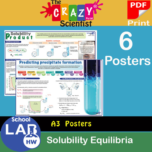 A3 HSC Chemistry M5 - Solubility Equilibria | The Crazy Scientist
