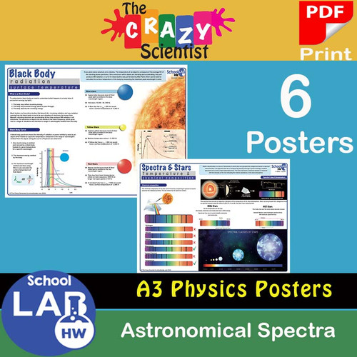 A3 HSC Physics Poster Pack - Astronomy Spectroscopy Pack | The Crazy ...