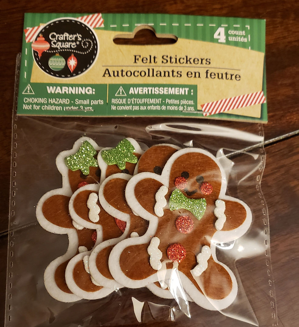 Easy "Oh Snap" Gingerbread Man Frame