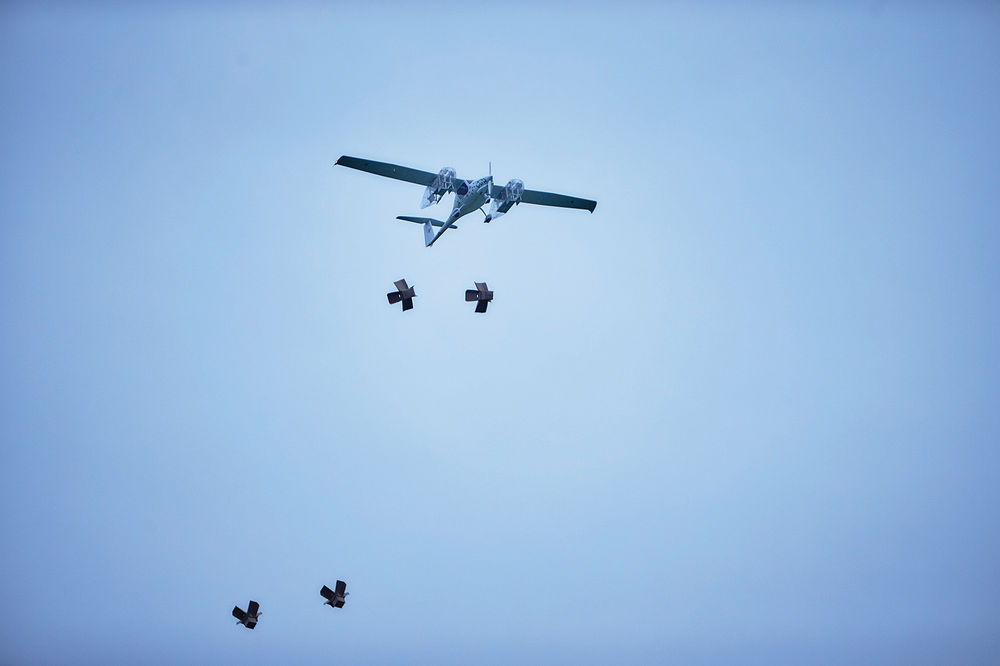 Dropping packages from planes!