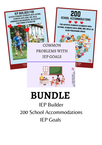 Bundle: IEP Builder + IEP Goals + 200 School Accommodations. $47.00 ...