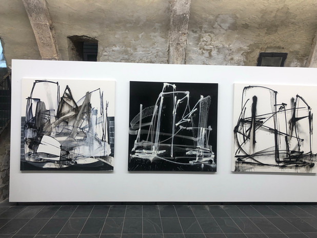 Eric Mangen, Black and White Paintings | valeriusgallery