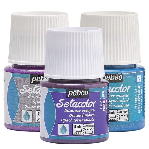 Culori textile Setacolor Shimmer Opaque Pebeo 45ml - Atelierul de Pictura