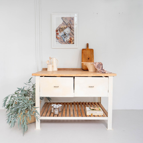 Vintage Dutch Bakery Bench | thesundaysociety