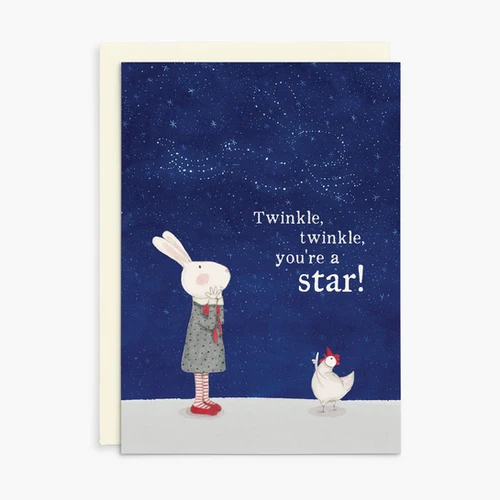 Ruby Red Shoes Greeting Card - Twinkle Twinkle Little Star ...