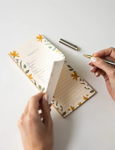 Bespoke Letterpress Fridge Notepad - Daffodil | thesundaysociety