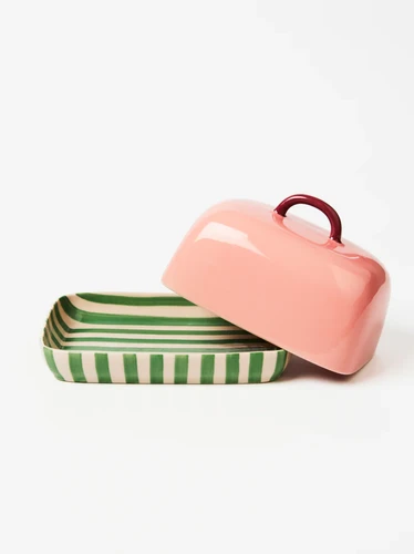Jones & Co Ceramic Butter Dish - Bloomie Pink | thesundaysociety
