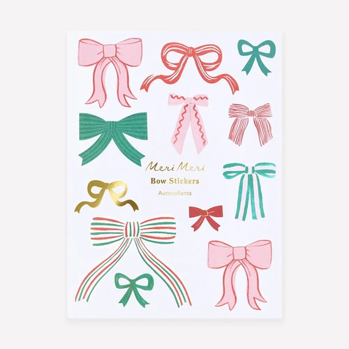 Meri Meri Sticker Sheets (10pk) - Ribbons & Bows | thesundaysociety