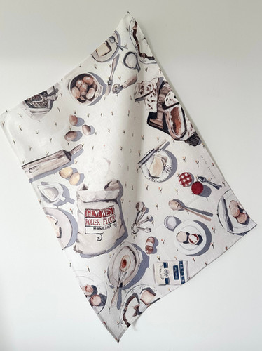 Whitney Spicer 100% Linen Tea Towel - The Baker | thesundaysociety
