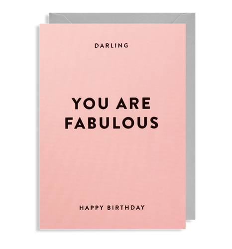 Lagom Design Greeting Card Darling You Are Fabulous Thesundaysociety 5357