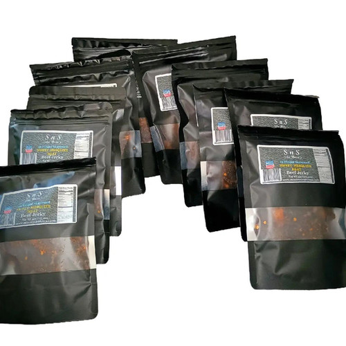 Virginia Garlic Pepper, beef jerky, 10 4oz. , handcrafted Wagyu Bundle ...